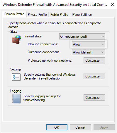 RemotePC™ Firewall configuration