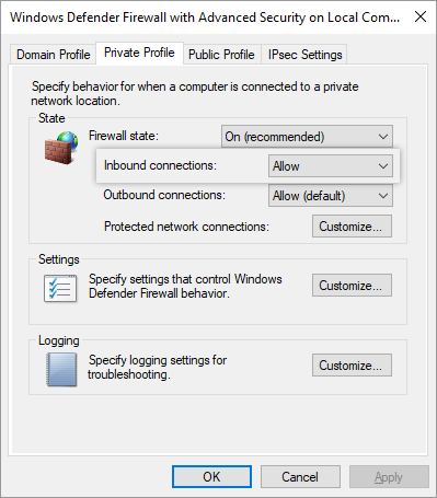 RemotePC™ Firewall configuration